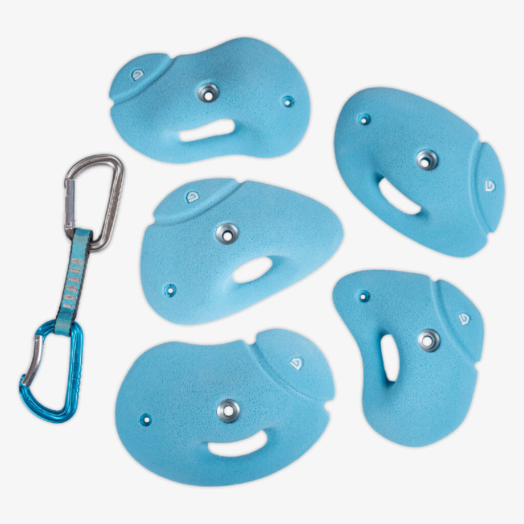 Smallest climbing holds from Mata ray set